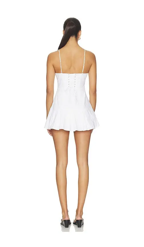 GUIZIO Sweetheart Mini Dress With Ruched Detail