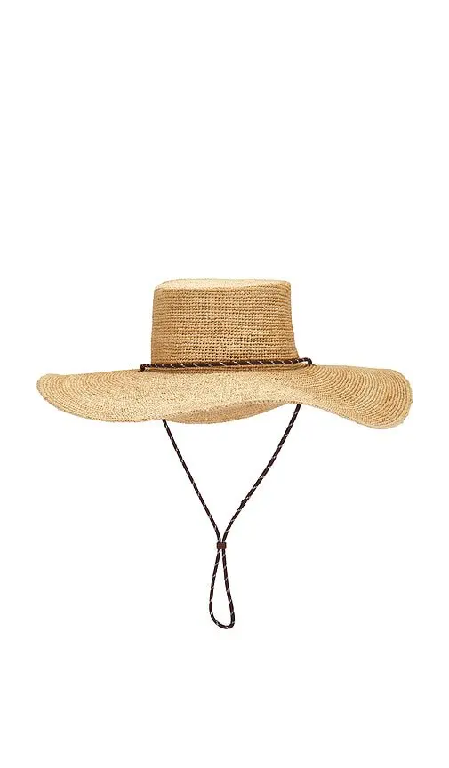 Rag & Bone Frankie Boater Hat - Natural Crochet