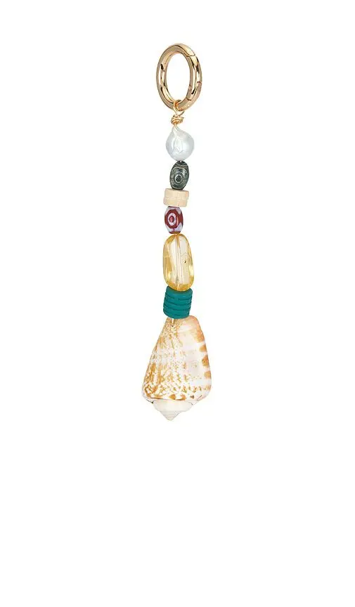 CASA CLARA Colette Keychain With And Bead Embellishments - Shell