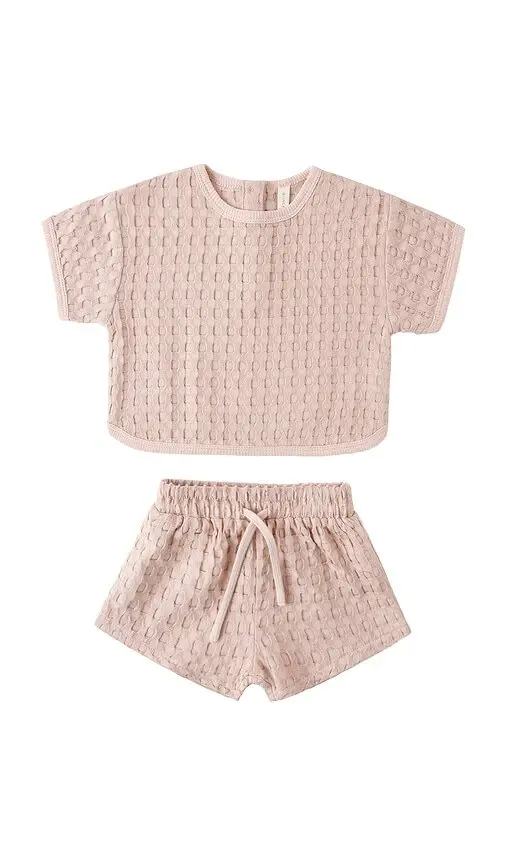 QUINCY MAE Textured Cotton Set - Blush