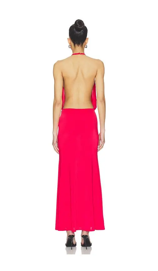 Superdown Liesel Halter Maxi Dress