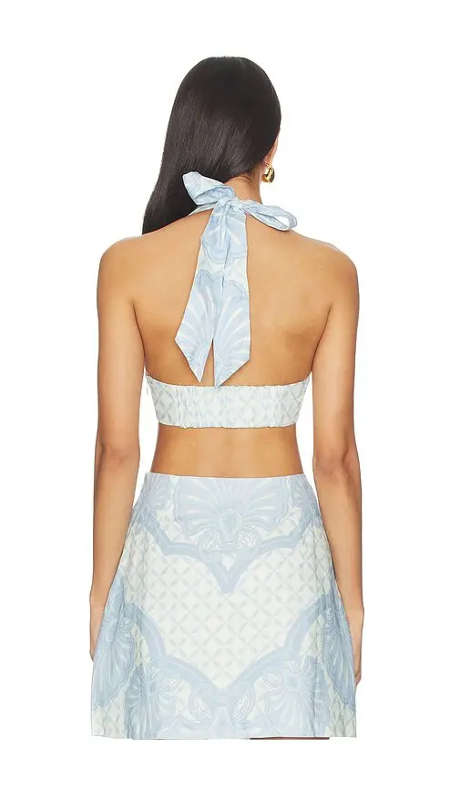 SHANI SHEMER Halterneck Top With Decorative Trim