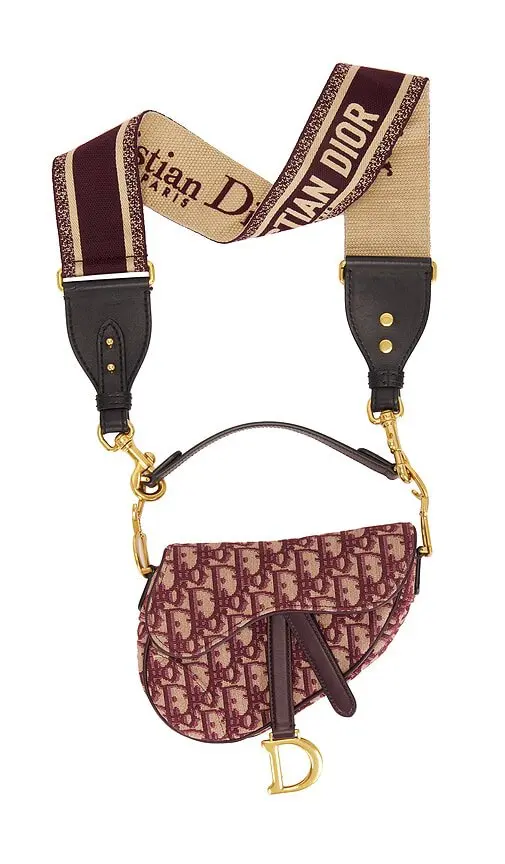 Undefined Dior Oblique Mini Saddle Bag