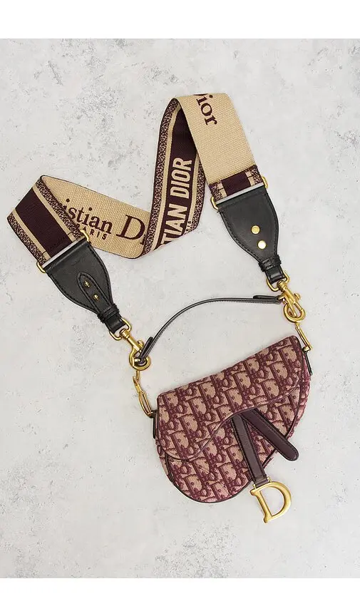 Undefined Dior Oblique Mini Saddle Bag