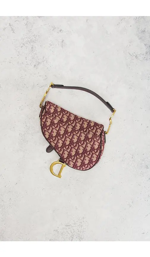 Undefined Dior Oblique Mini Saddle Bag