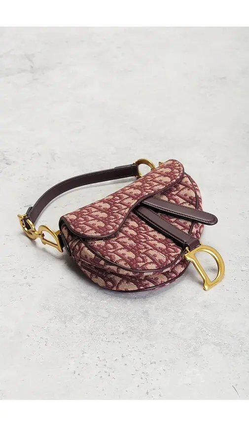Undefined Dior Oblique Mini Saddle Bag