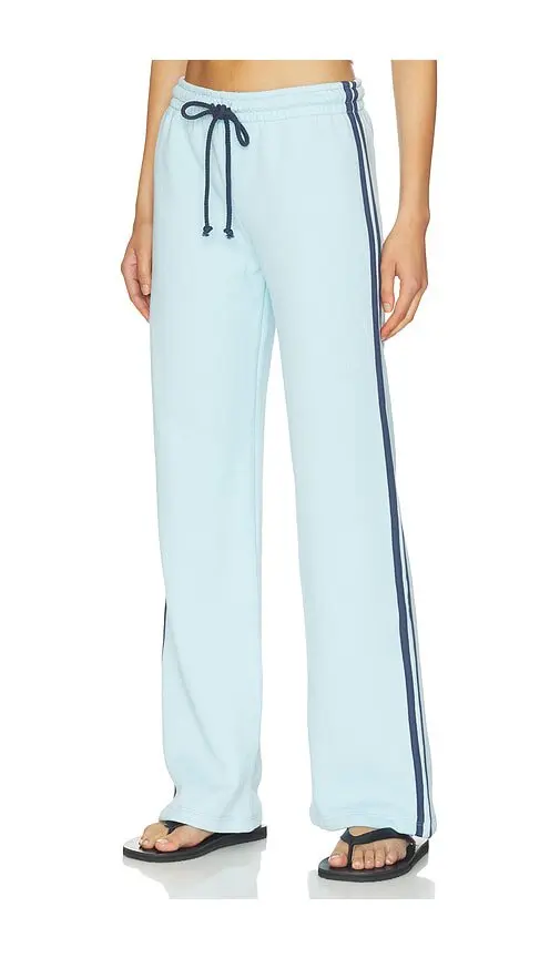 Daydreamer Solid Track Pant With Striped Detail