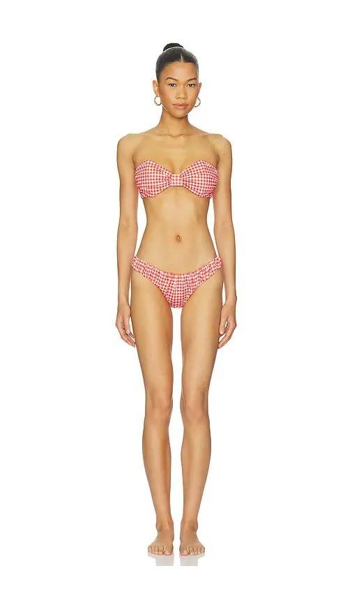 Caroline Constas Dorit Bikini Bottom - Red