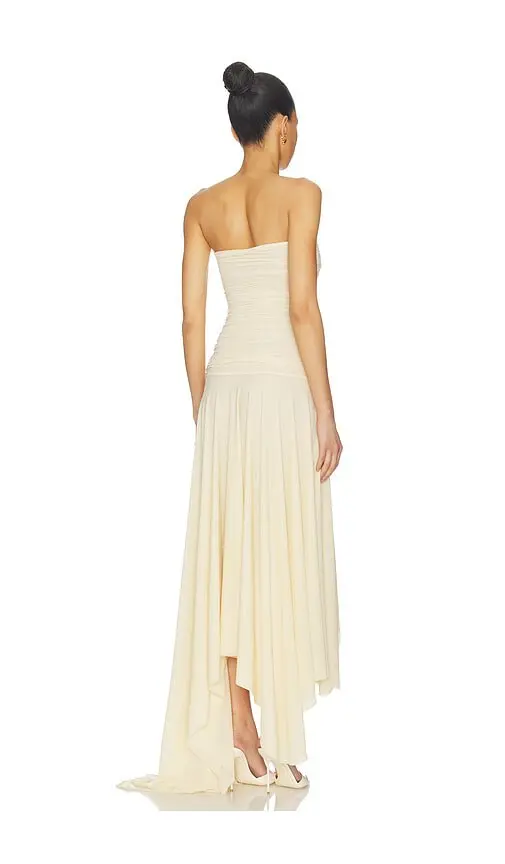 MAYGEL CORONEL Embellished Strapless Gown