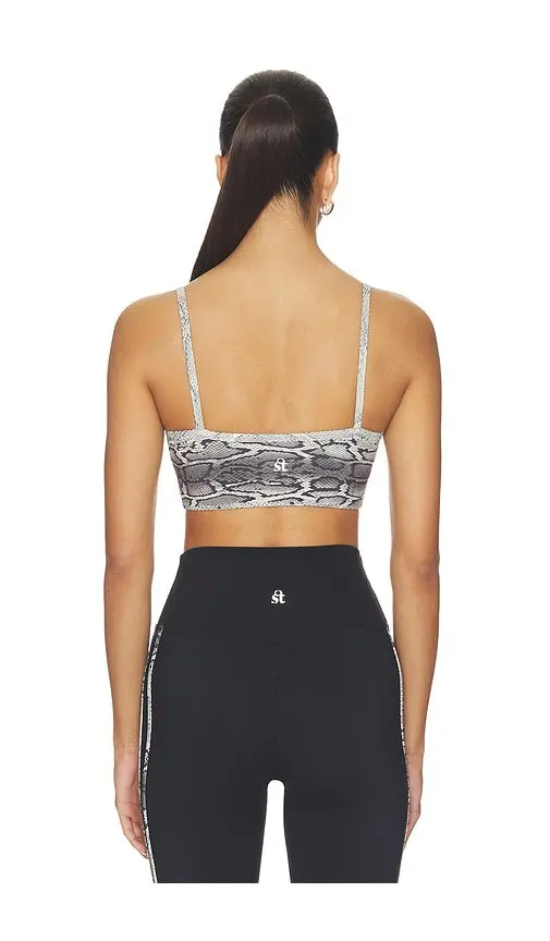 Strut This The Cher Sports Bra In Grey