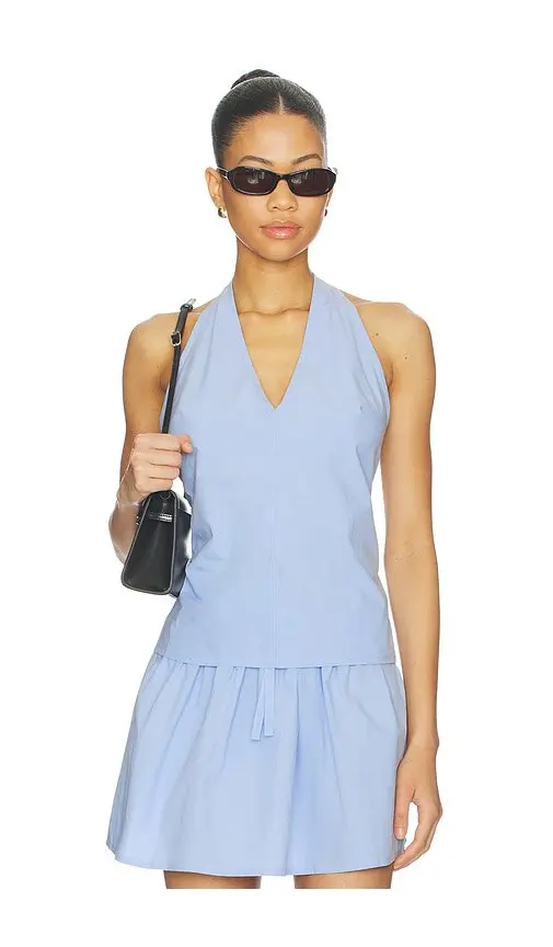 BELLE ANNA Posie Top In Baby Blue - Powder Blue