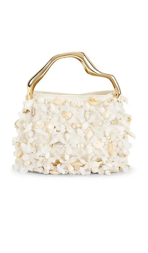 Cult Gaia Solene Mini Top Handle Bag - Off White Multi