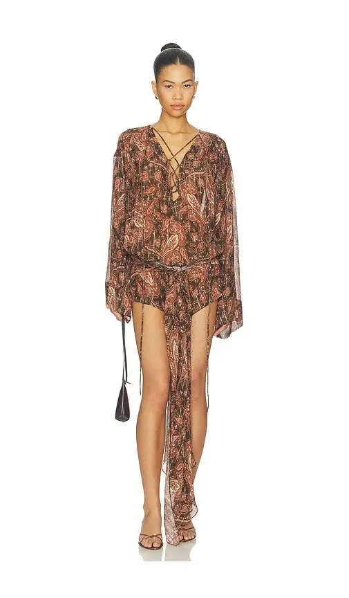 Andamane Indira Printed Mini Dress - Paisley