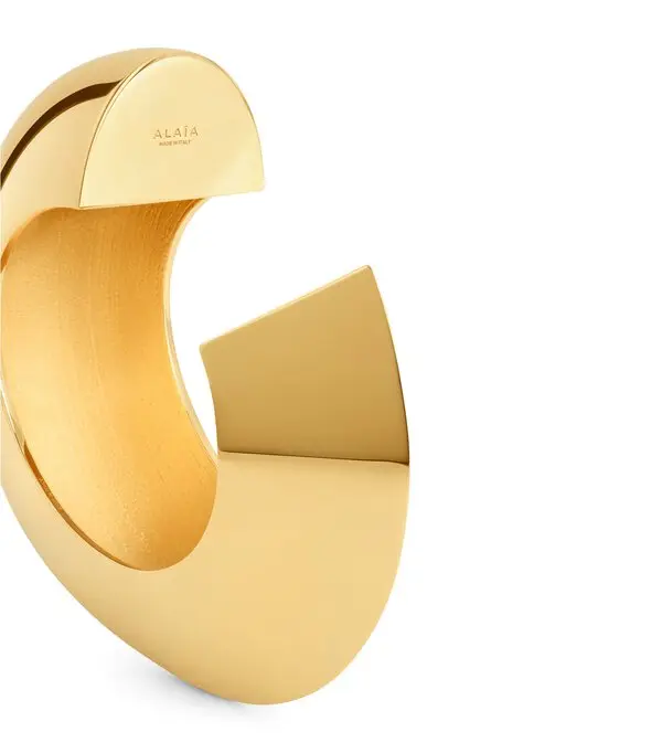 Alaïa Medium Edge Cuff Bracelet - Gold