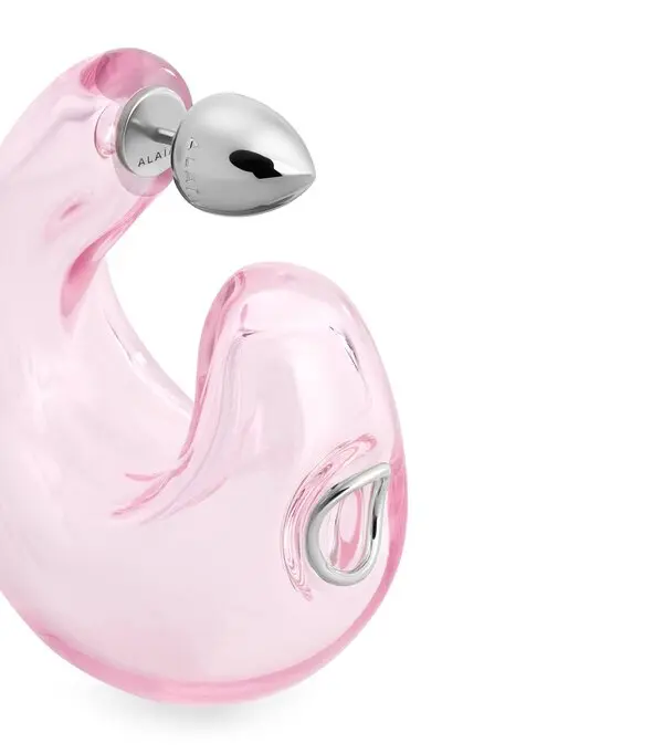 Alaïa Glass Bubble Hoop Earrings - Pink