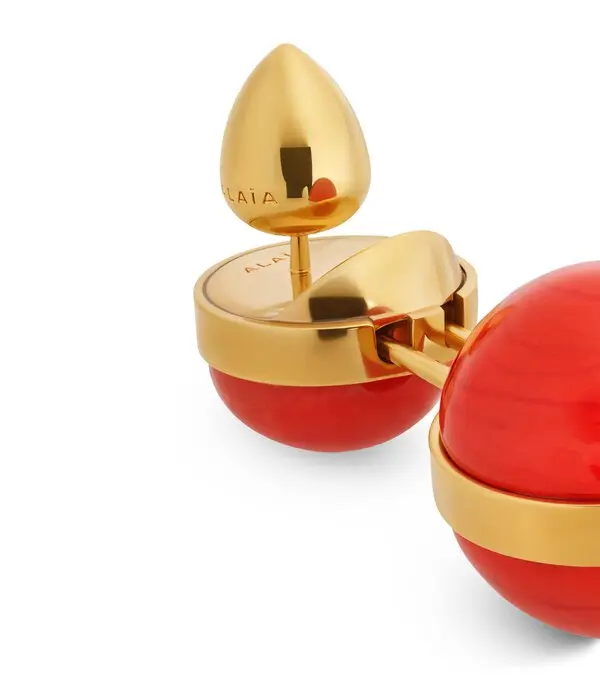 Alaïa Small Sphere Pendant Drop Earrings - Orange