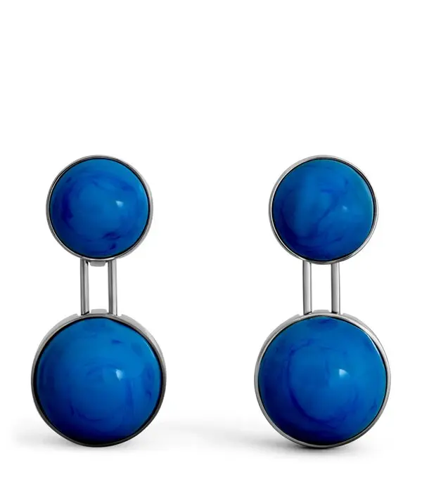 Alaïa Sphere Pendant Drop Earrings - Turquoise