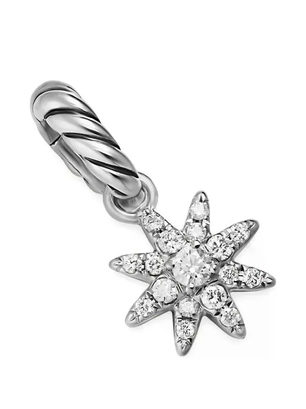 David Yurman Petite Starburst Amulet With Pave Diamonds
