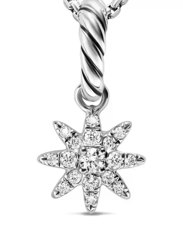 David Yurman Petite Starburst Amulet With Pave Diamonds