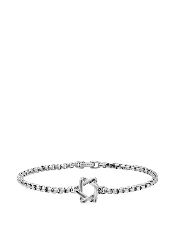 David Yurman Star Of David Station Bracelet In Sterling - Silver