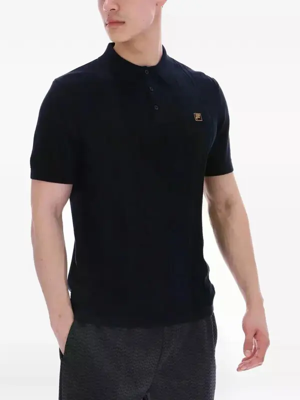 FILA Barns Cable-knit Polo Shirt