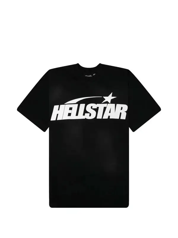 HELLSTAR Rhinestone-embellished Logo T-shirt - Black