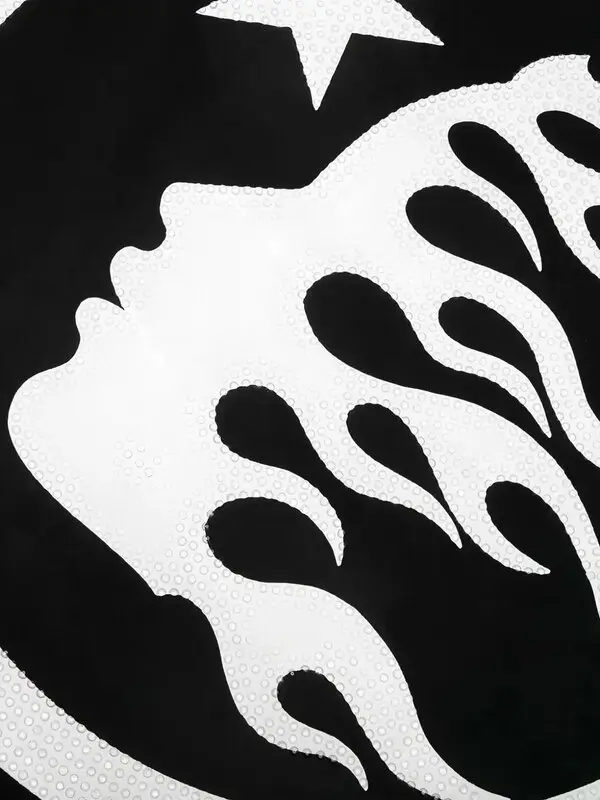 HELLSTAR Rhinestone-embellished Logo T-shirt - Black