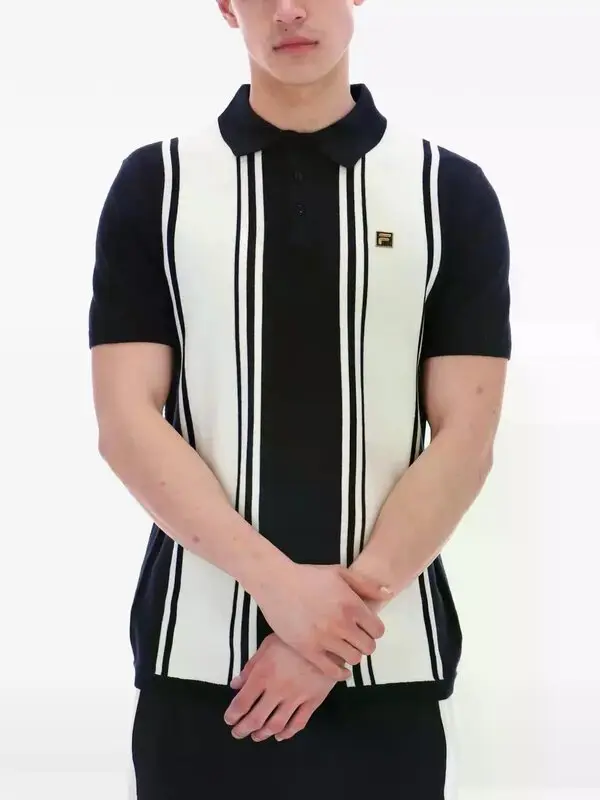 FILA Buddy Bowling Vertical-stripe Polo Shirt