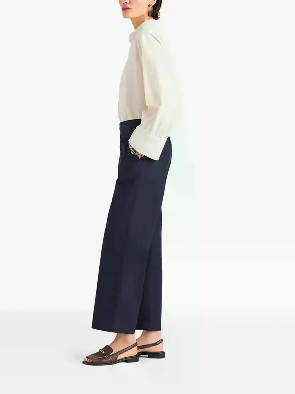 Momoni Poplin Straight-leg Trousers