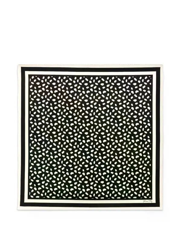 Johanna Ortiz Feline Spirit Silk Scarf - Black