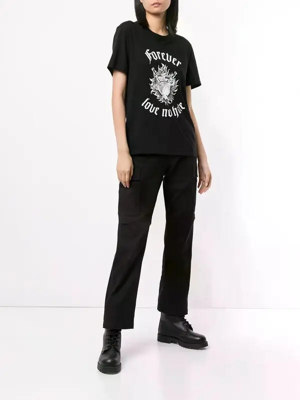 PORTS V Forever Love" T-shirt - Black