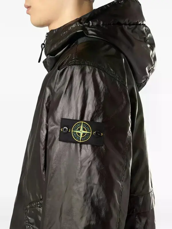 Stone Island Logo Patch Hooded Jacket