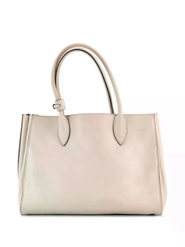 Prada Soft Bibliotheque Medium Tote Bag - Neutrals