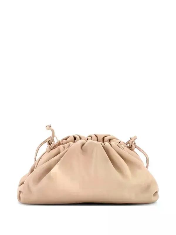 Bottega Veneta The Pouch Leather Mini Crossbody Bag - Neutrals