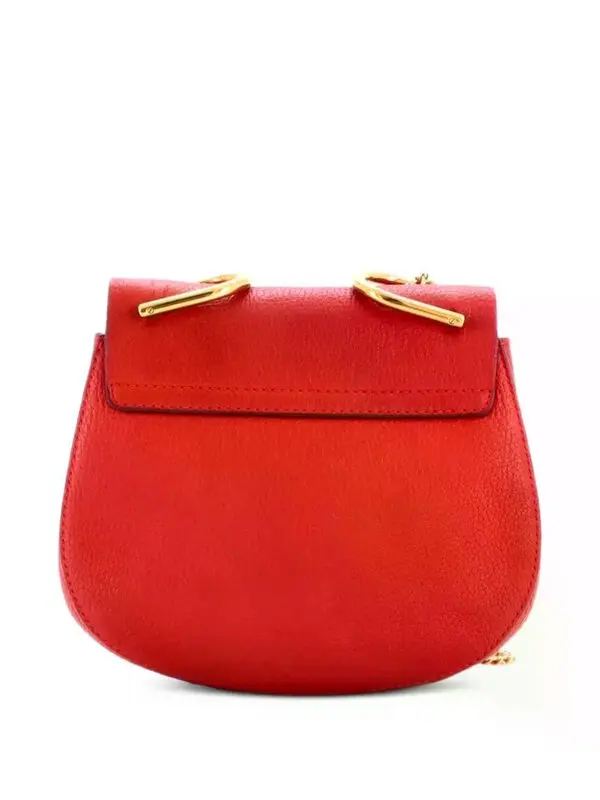Chloé Drew Leather Mini Crossbody Bag - Red