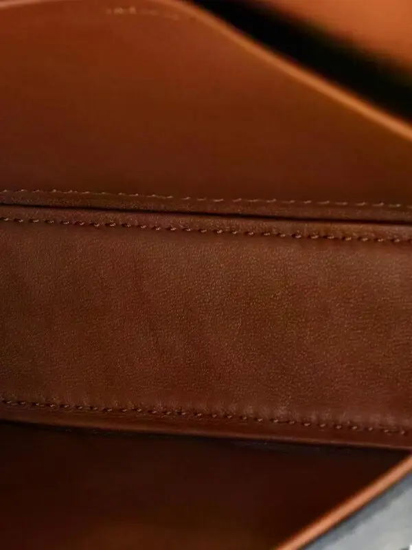 Celine Triomphe East-west Shoulder Bag In Coated Canvas - Brown