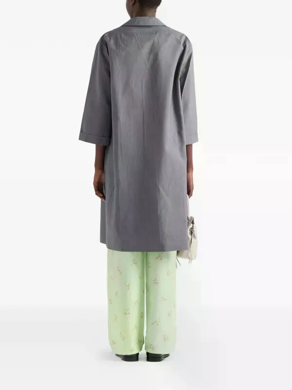 Prada Single-breasted Light-mohair Coat