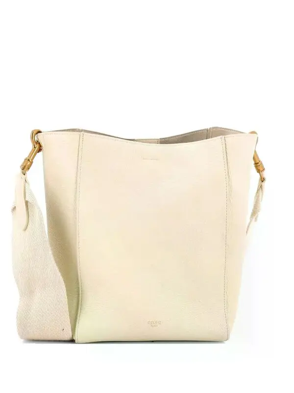 Celine Sangle Seau Bag In Calfskin - Neutrals