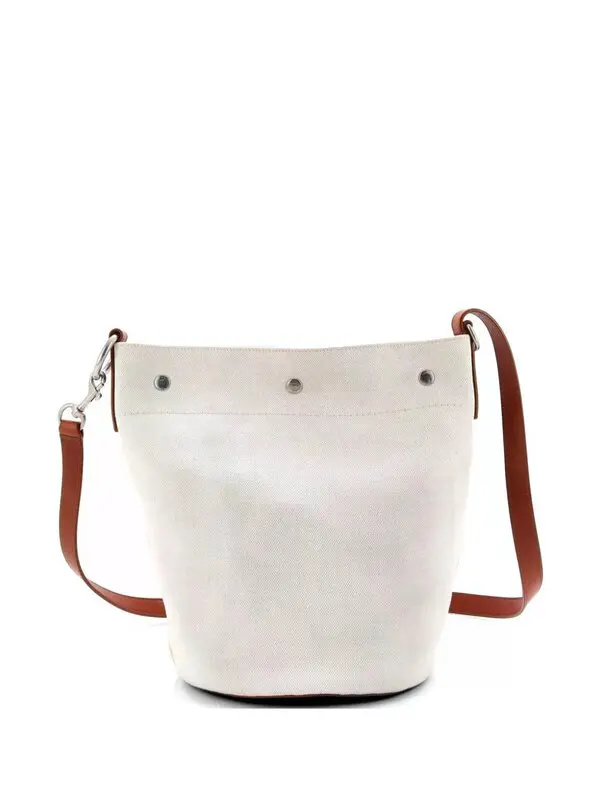 Saint Laurent Rive Gauche Canvas Bucket Bag