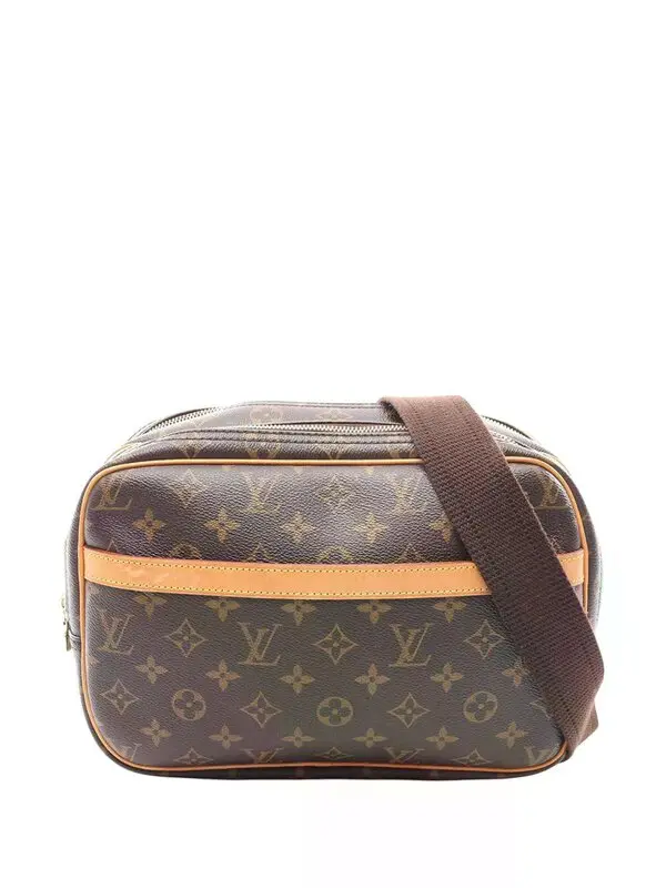 LOUIS VUITTON Monogram Reporter Pm Crossbody Bag - Brown