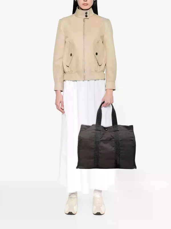 Hermès Herline Gm Canvas Tote Bag