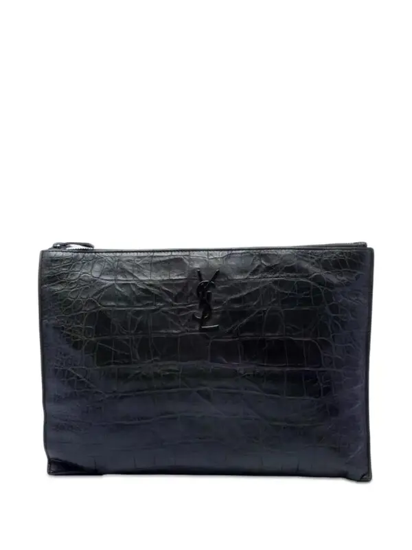 Saint Laurent Monogram Document Holder Clutch Bag
