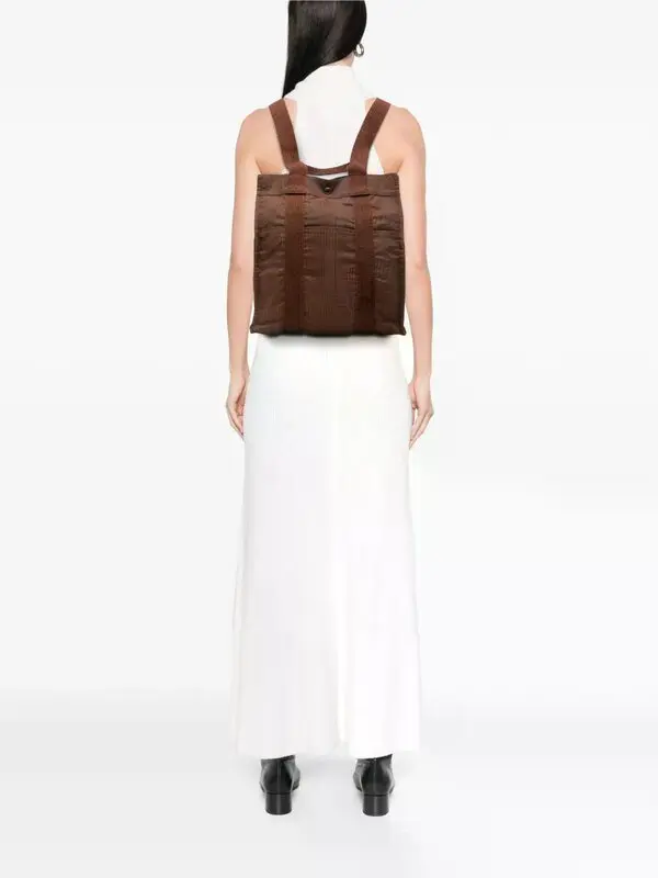 Hermès Herline Canvas Backpack - Brown