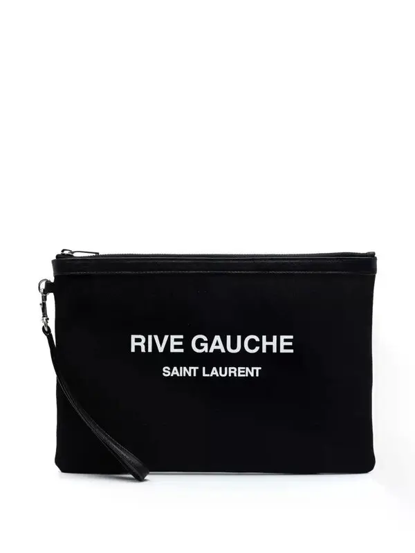 Saint Laurent Rive Gauche Clutch Bag - Black