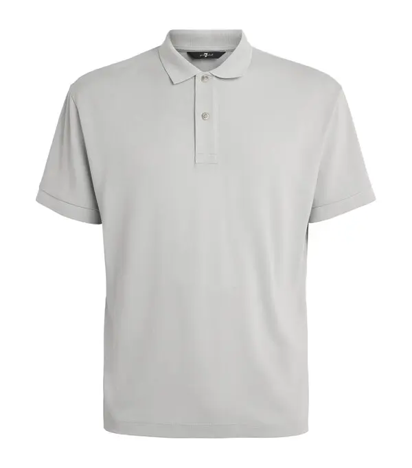 7 For All Mankind Short-sleeve Polo Shirt - Blue