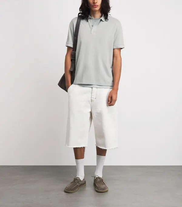 7 For All Mankind Short-sleeve Polo Shirt - Blue