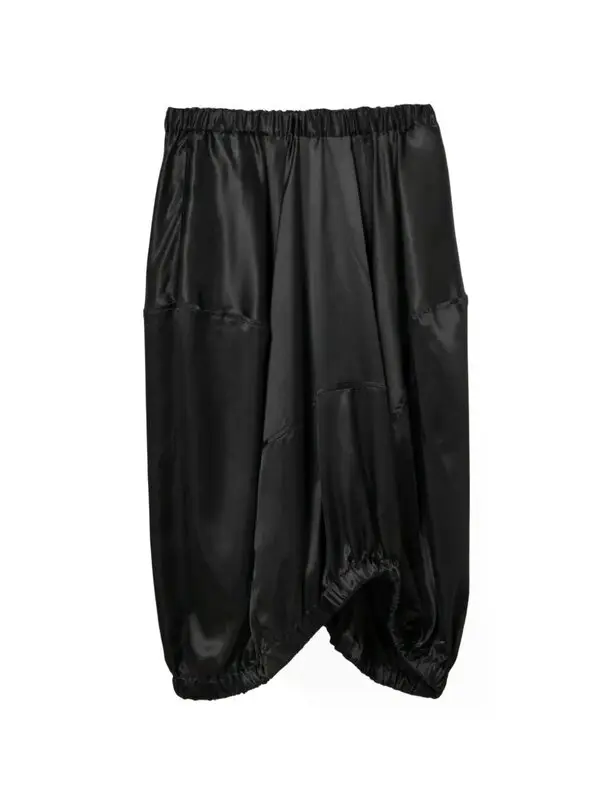 Comme Des Garçons Asymmetric Satin Skirt - Black