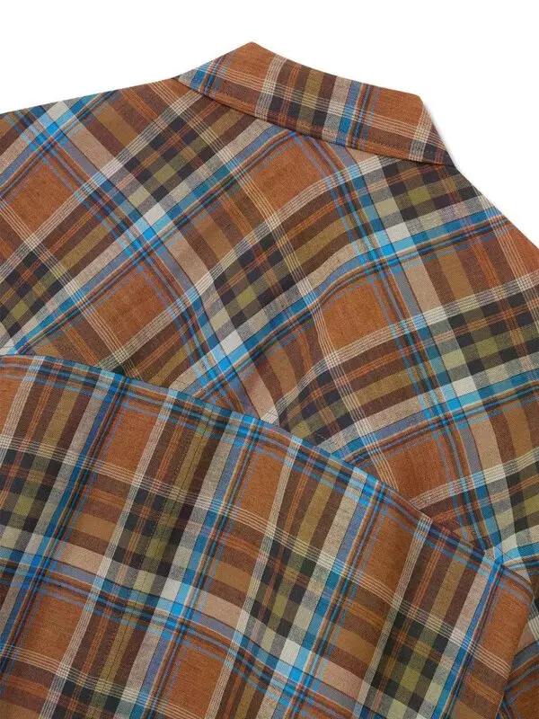 STUDIO TOMBOY Check-print Short-sleeve Shirt