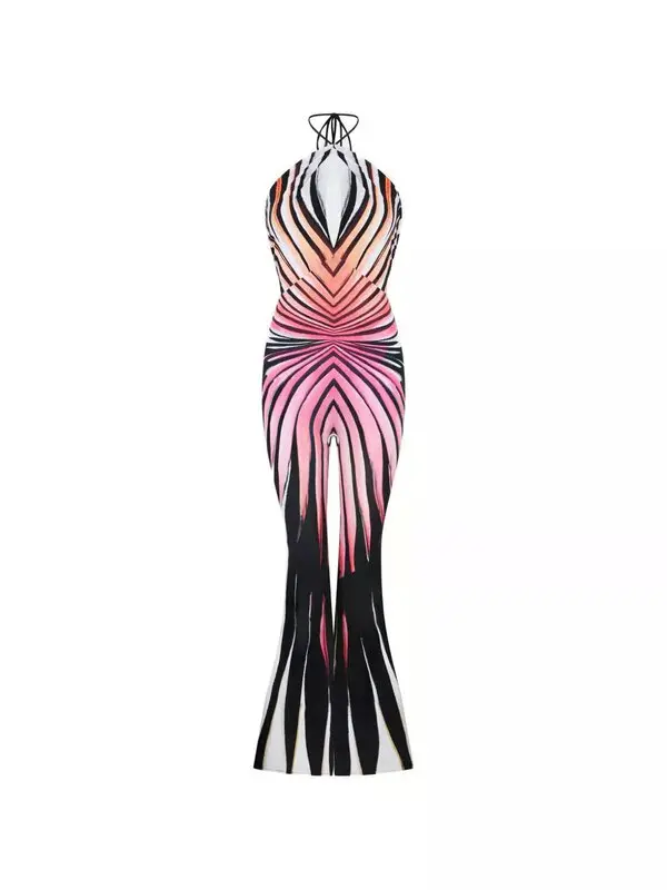 Roberto Cavalli Printed Jumpsuit - Black