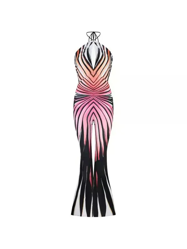 Roberto Cavalli Printed Jumpsuit - Black